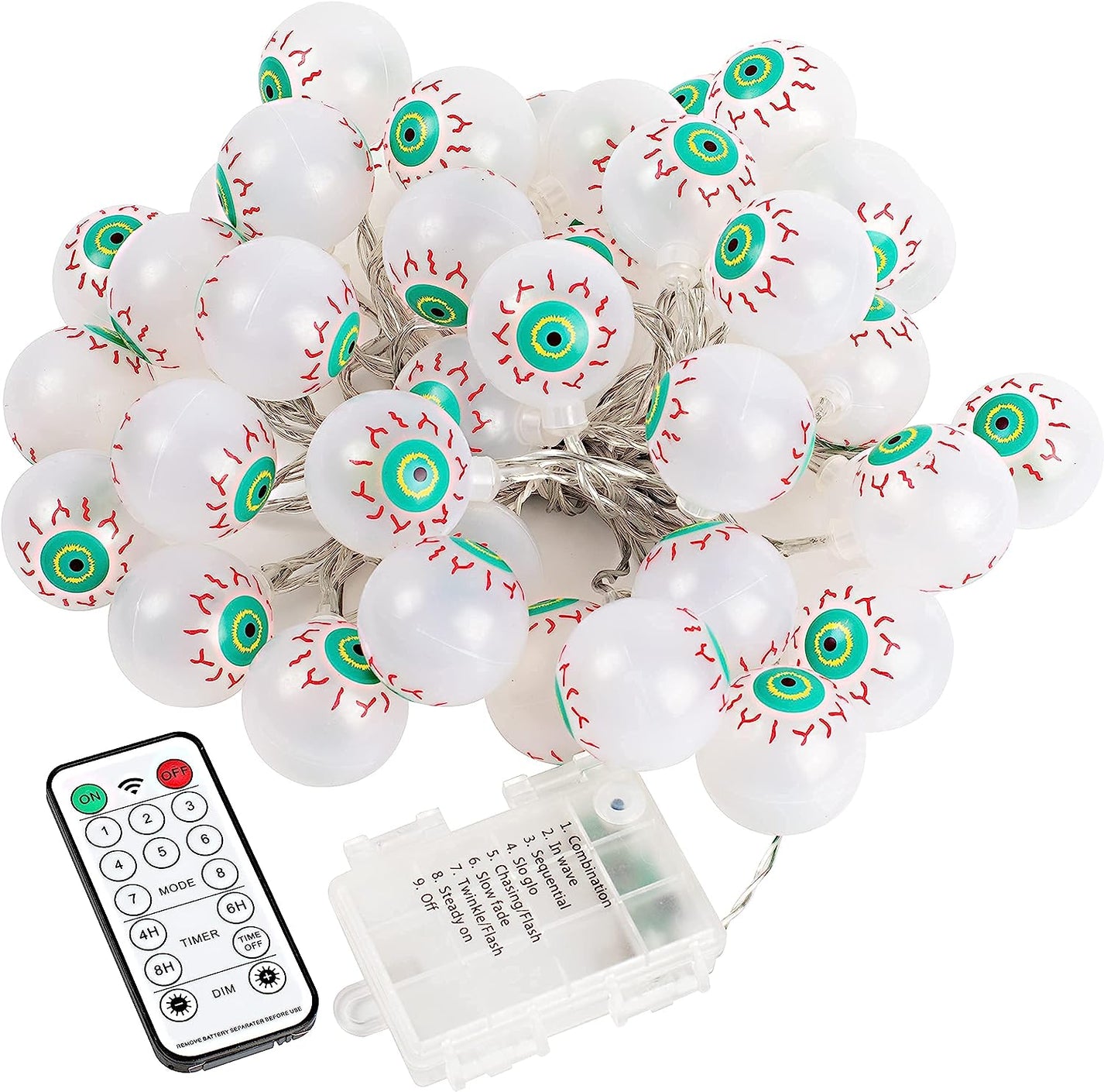 20.6 Ft Halloween Eyeball String Lights - Purple - Joiedomi – JOIEDOMI