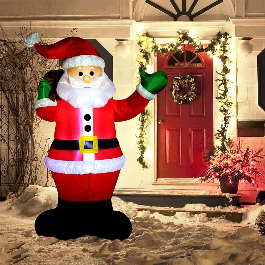 Large Waving Santa Claus Inflatable (6 ft) – Joiedomi