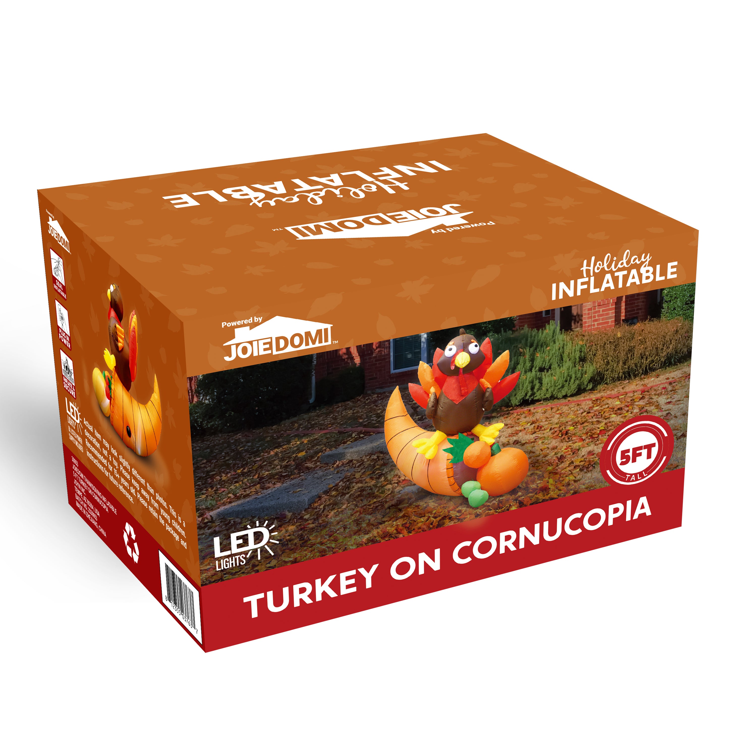 Tall Thanksgiving Turkey on Cornucopia (5 ft) – JOIEDOMI