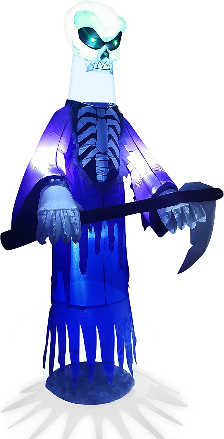 JOIEDOMI | 8 FEET HALLOWEEN INFLATABLE FLOATING HEAD REAPER