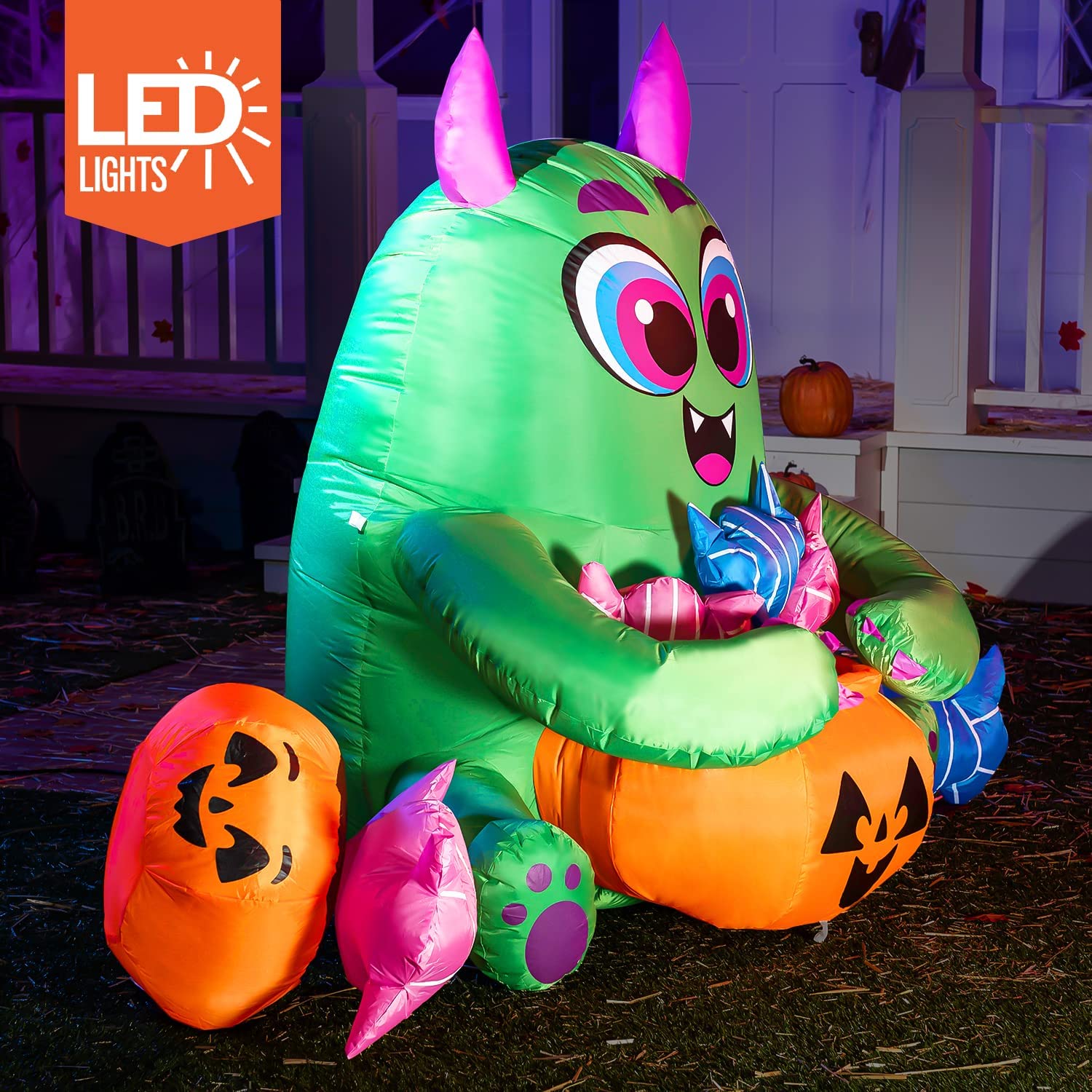 5ft Halloween Inflatable Monster Candy - Joiedomi – JOIEDOMI