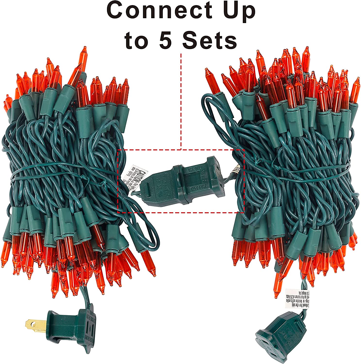 100 Count Blue Green Wire String Lights - 3 Set - Joiedomi