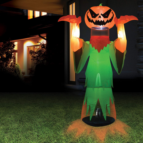 8 FT TALL FLOATING HEAD PUMPKIN WIZARD – JOIEDOMI