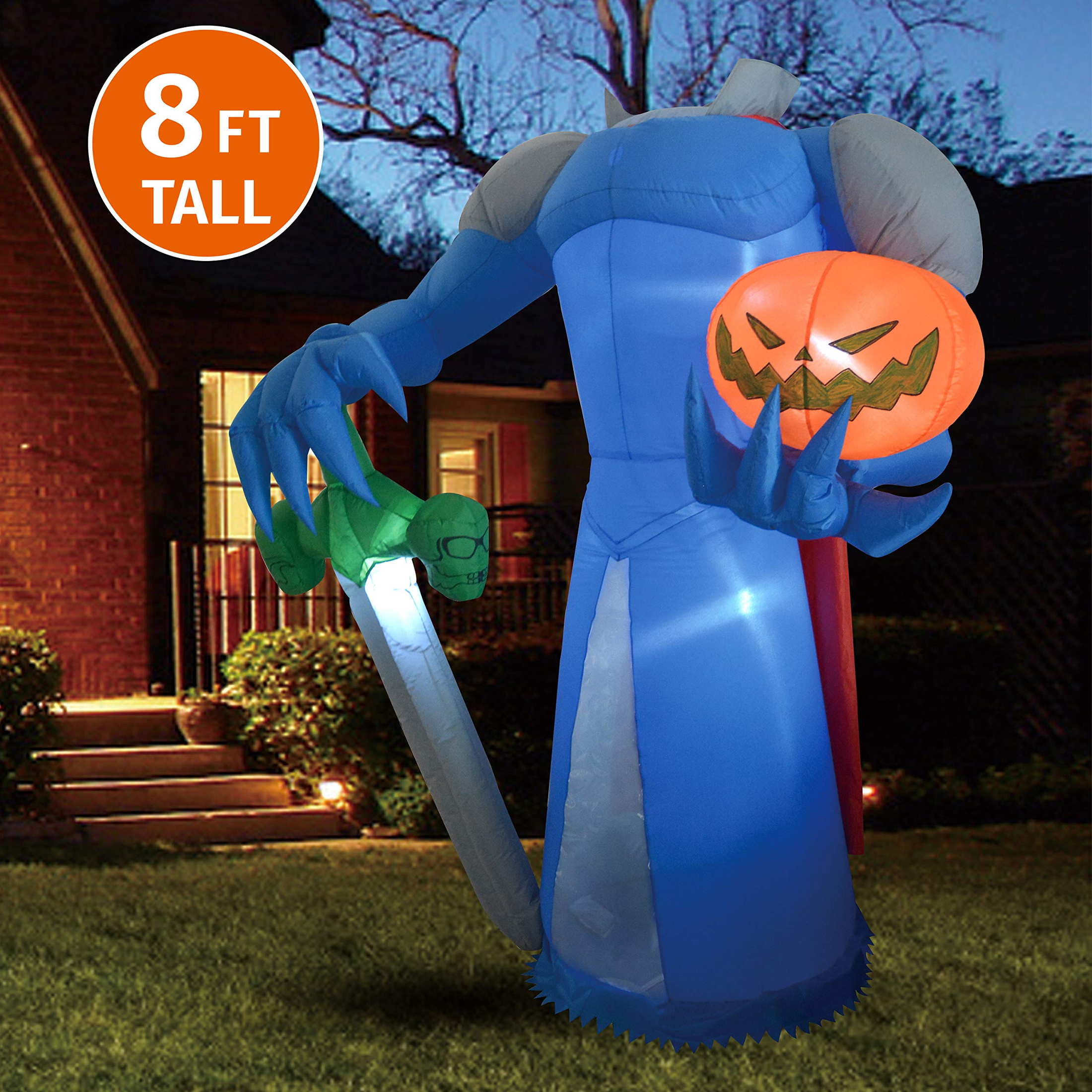 Jumbo Beheaded Pumpkin Knight Inflatable (8 ft) – JOIEDOMI