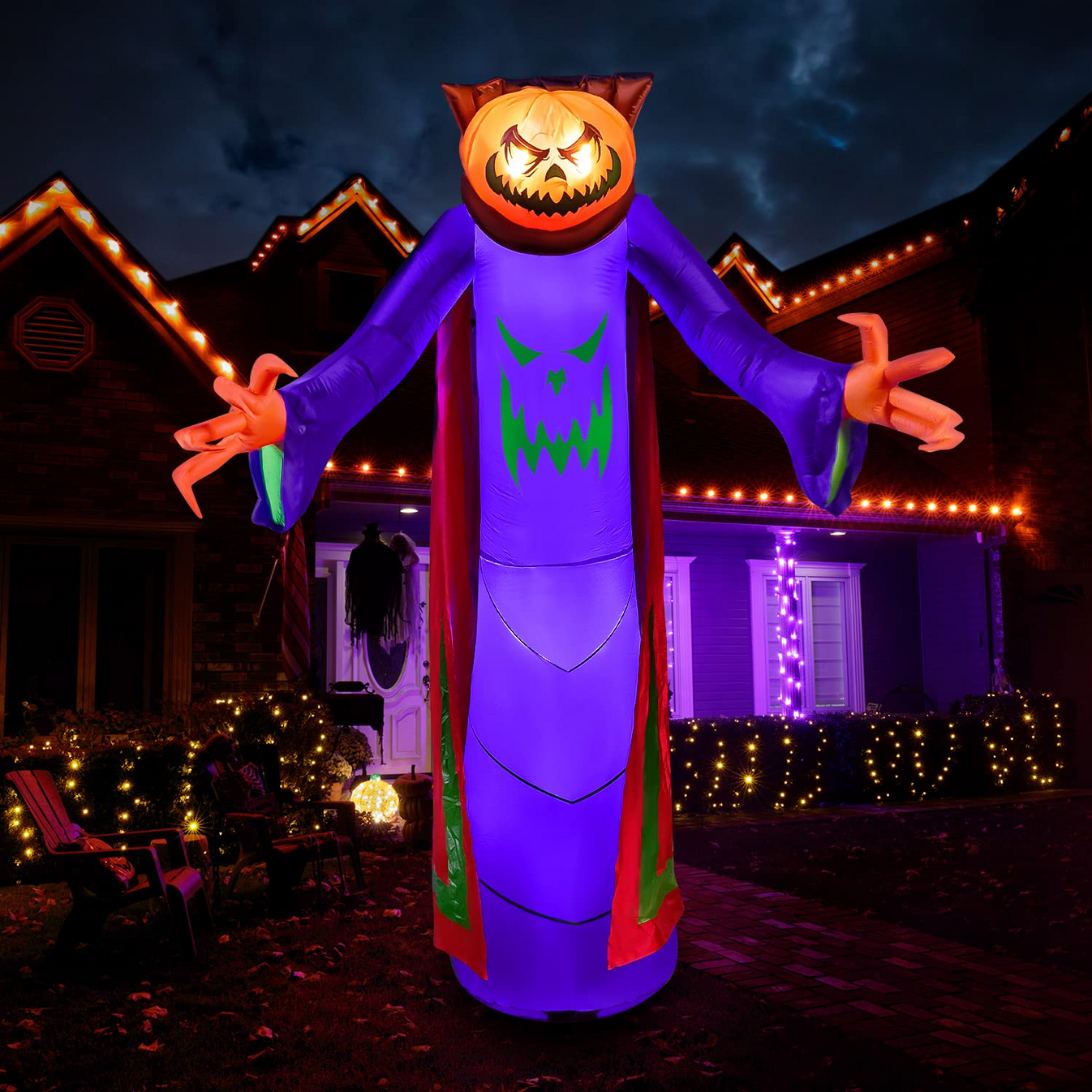 Jumbo Pumpkin Wizard Inflatable (8 ft) – JOIEDOMI