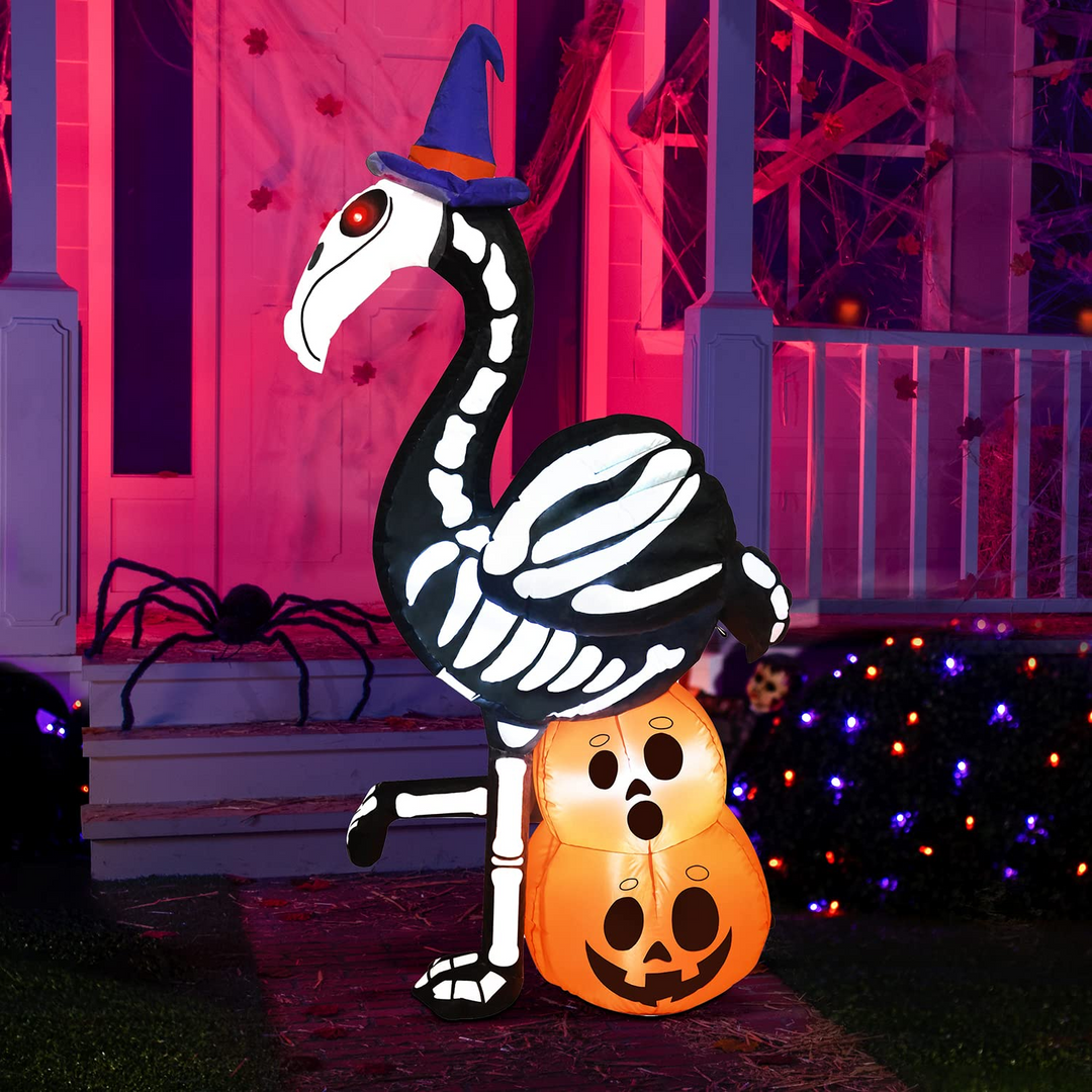 HALLOWEEN INFLATABLE SKELETON FLAMINGO – Joiedomi
