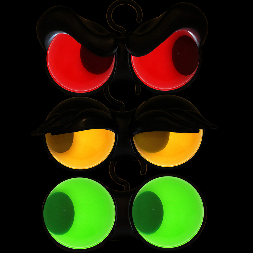Halloween Flashing Peeping Eyes Lights (3 Pack, Color); Dark-activated ...