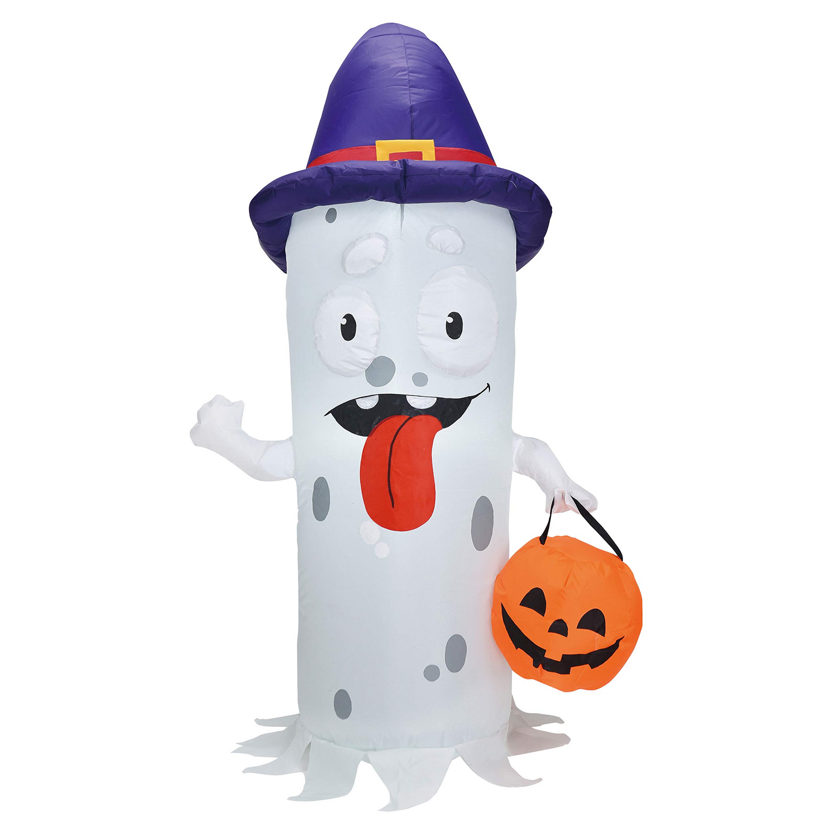 Tall Ghost with Pumpkin Candy Pail Inflatable (5 ft) – JOIEDOMI