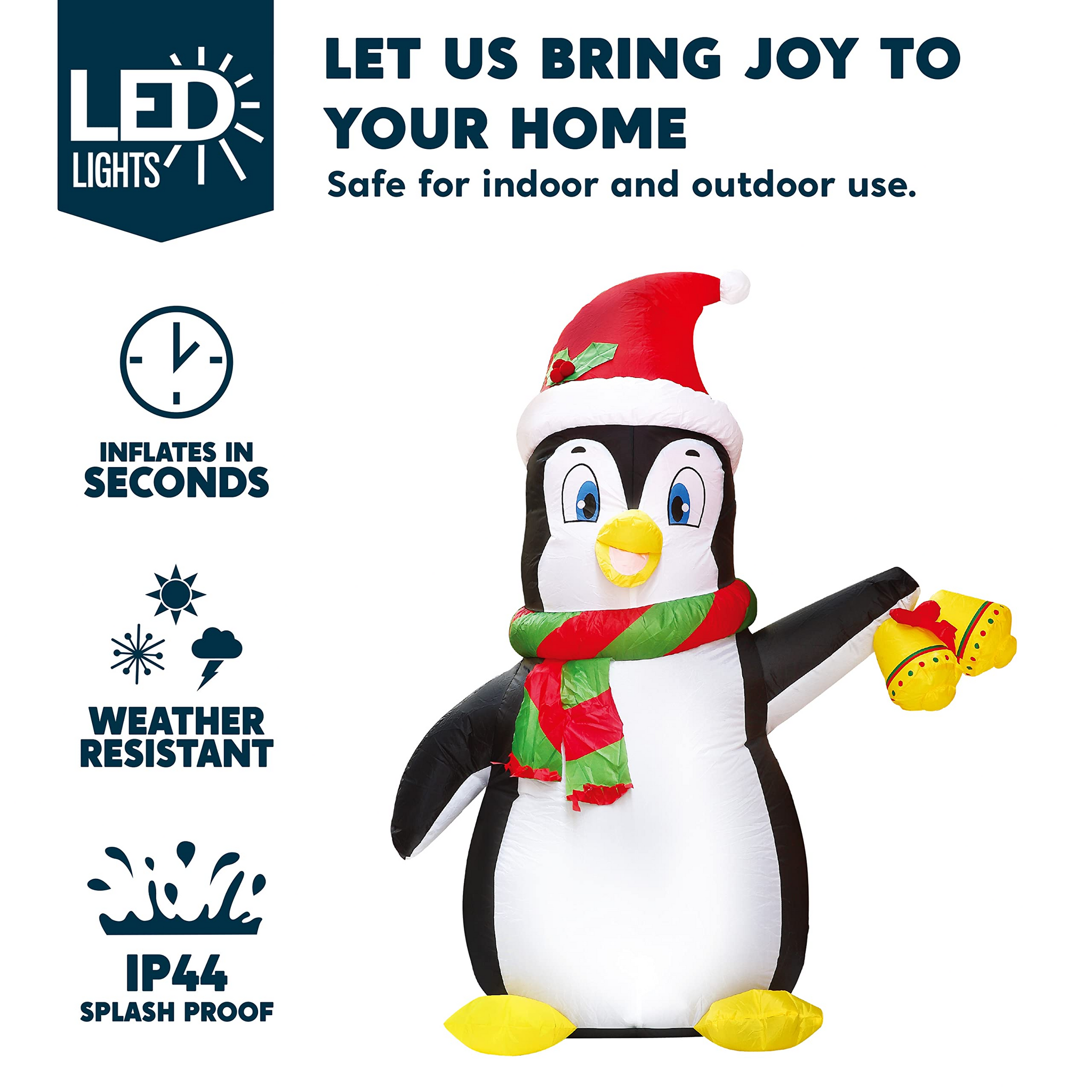 Tall Christmas Holiday Penguin Inflatable (5 ft) – JOIEDOMI