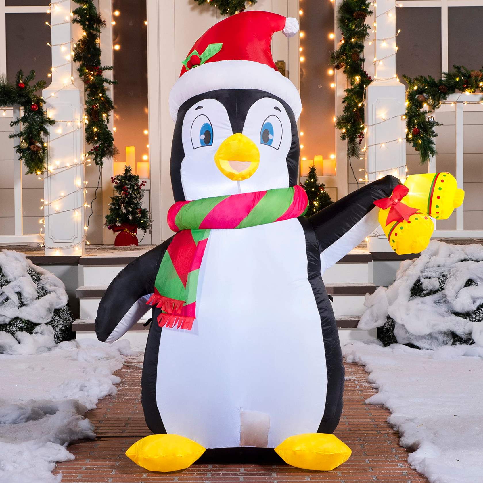 Tall Christmas Holiday Penguin Inflatable (5 ft) – JOIEDOMI