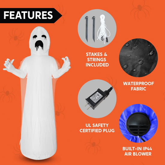 JUMBO SPOOKY SCARY HORROR GHOST INFLATABLE – JOIEDOMI