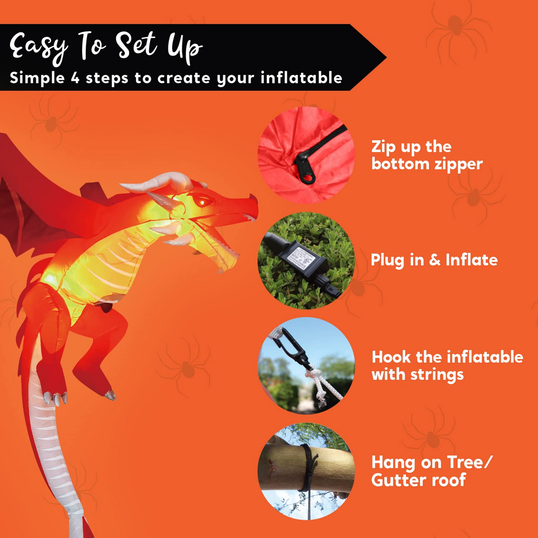 TALL HANGING FLYING DRAGON INFLATABLE – Joiedomi