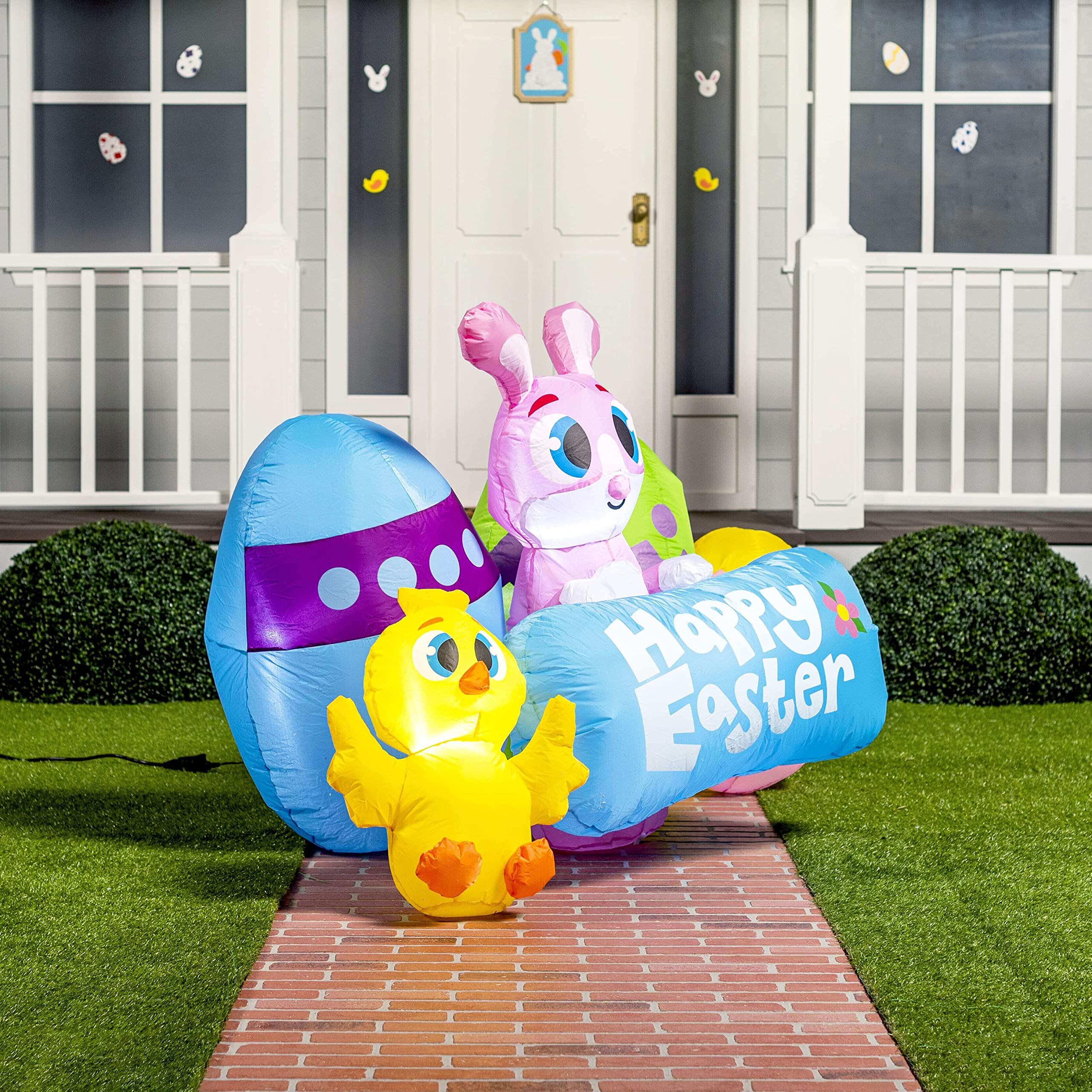Large Easter Inflatable Decoration Sign Blow Up (6ft)- JOIEDOMI